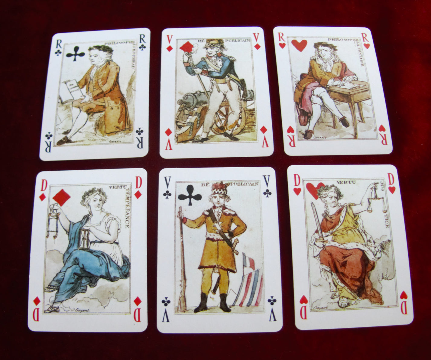 Philosophers in history deck of cards - Jeu Des Philosophes de L’An II ...